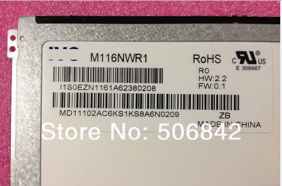 Экран для ноутбука диагональю 11,6 дюйма, модель M116NWR1 B116XW03 V.0 ...