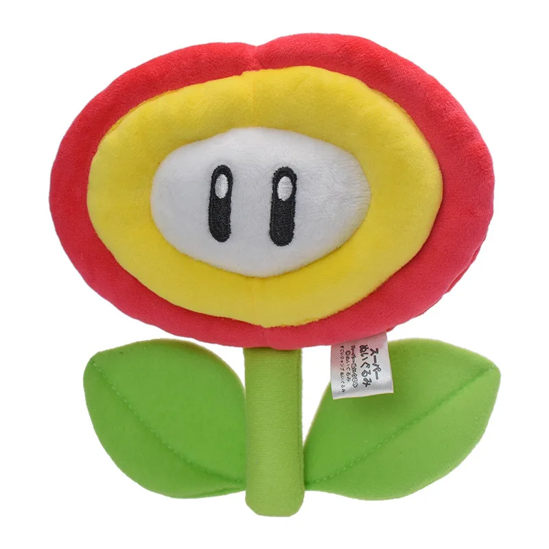 Muñeco de peluche de Super Mario, flor de llama roja, flor de hielo ...