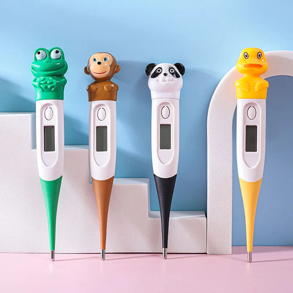 Cartoon Portable Electronic Thermometer Soft-head Safe Products ...