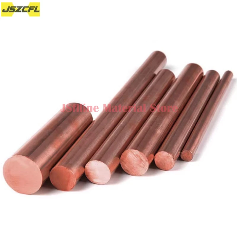 T2 C1100 Pure Copper Rod Diameter 3mm-100mm copper bar Solid Oxygen ...