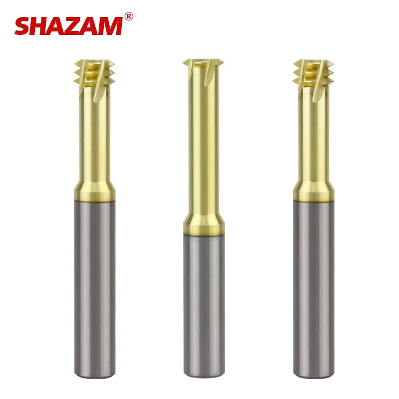 SHAZAM-Tungsten-Steel-Micro-Diameter-Single-3-Tooth-Thread-End-Mill ...