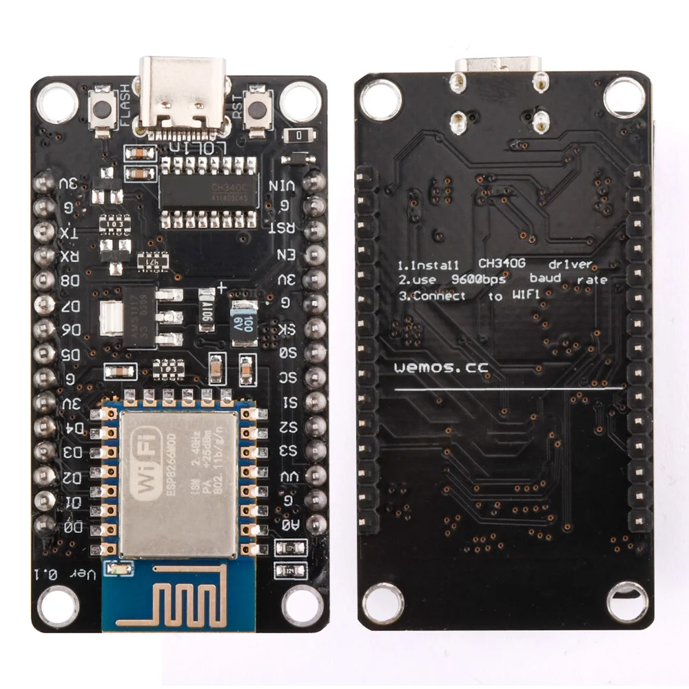 TYPE-C-Interface-Esp8266-Seri-le-Poort-Wifi-Module-Nodemcu-Lua-V3 ...