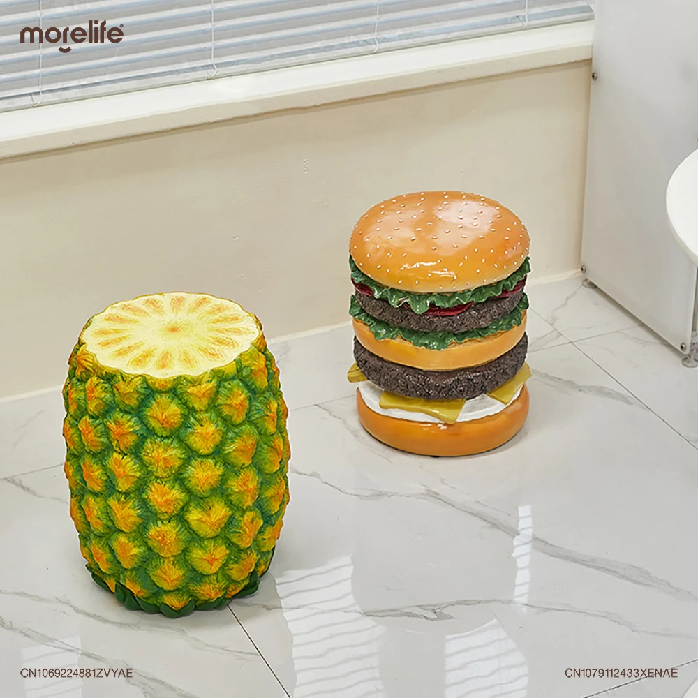 Decorative-Furniture-Resin-Pineapple-Stools-Chair-Footstool-Living-Room ...