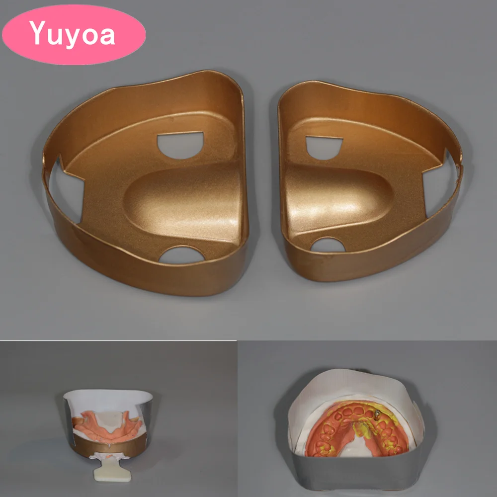 1-Pair-Full-Denture-Mold-Base-Dental-Plaster-Model-Making-Mold-Box-for ...