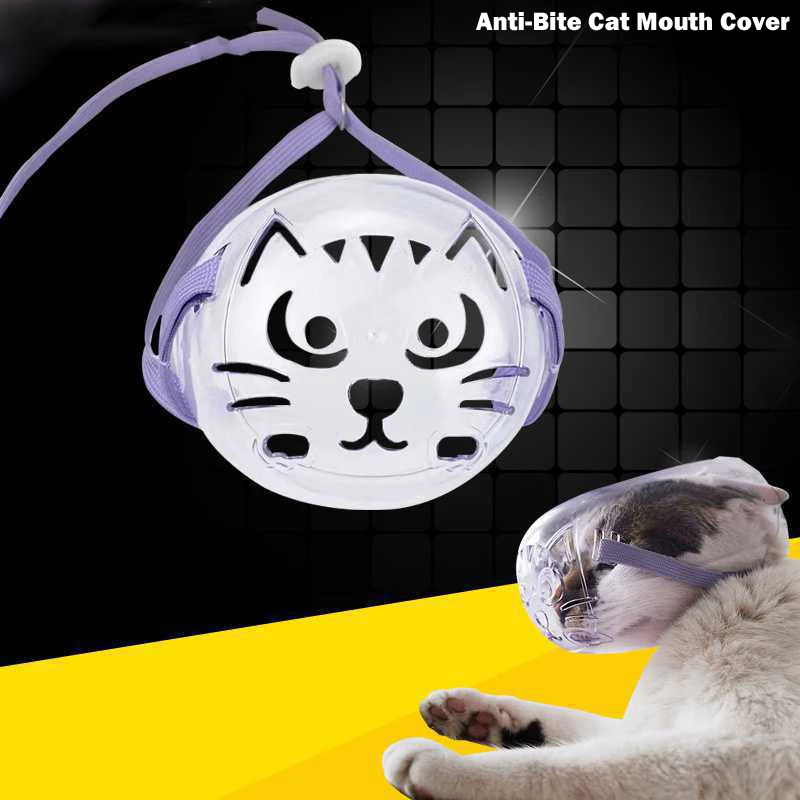 Breathable-Pet-Safety-Muzzle-Anti-Bite-Cat-Mouth-Cover-Small-Dogs-Stop ...
