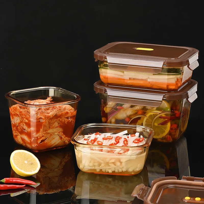 Glass-Preservation-Box-with-Lid-Refrigerator-specific-Sealed-Box-with ...