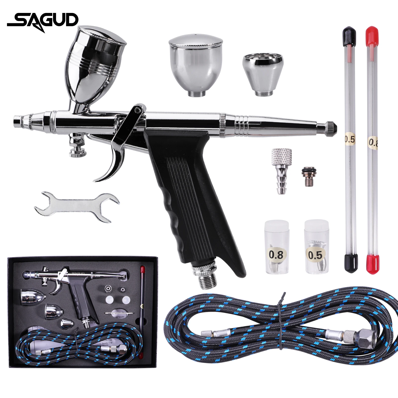 Saud-Kit-Airbrush-profesional-aksesori-jarum-pipa-semprot-0-3-0-5-0-8mm ...