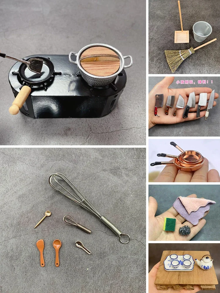 Miniature-Food-Play-Mini-Kitchen-Miniature-Kitchenware-Mini-Manual-Egg ...