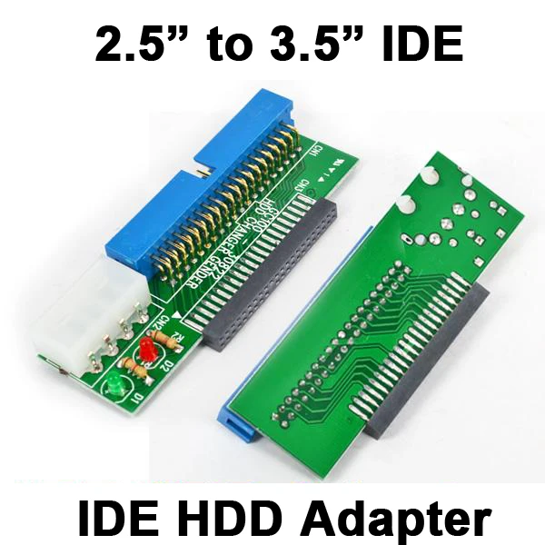 Sata to IDE Adapter 2.5 Sata Female to 3.5 IDE Male Converter 40 PIN ...