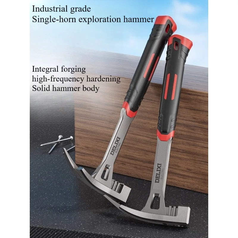 Professional-grade hammer for digging fossil crystal in geological ...