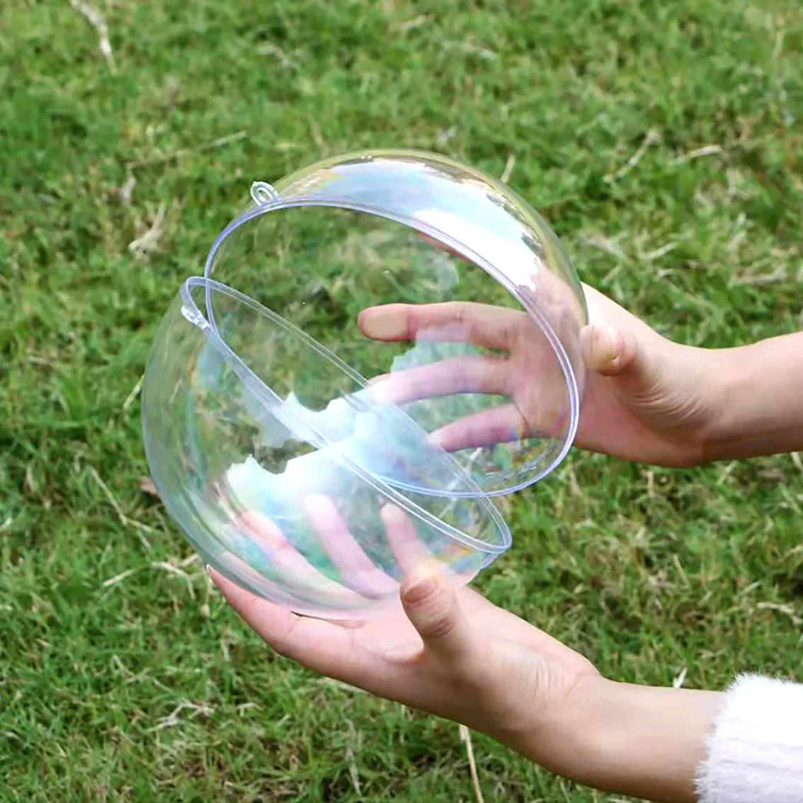 10-200mm Transparent DIY Plastic Ball Filling Decorative Hanging ...