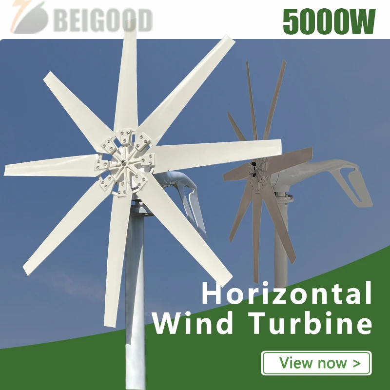 5000W-Wind-Turbine-Generator-12V-24V-48V-With-MPPT-Charge-Controller ...