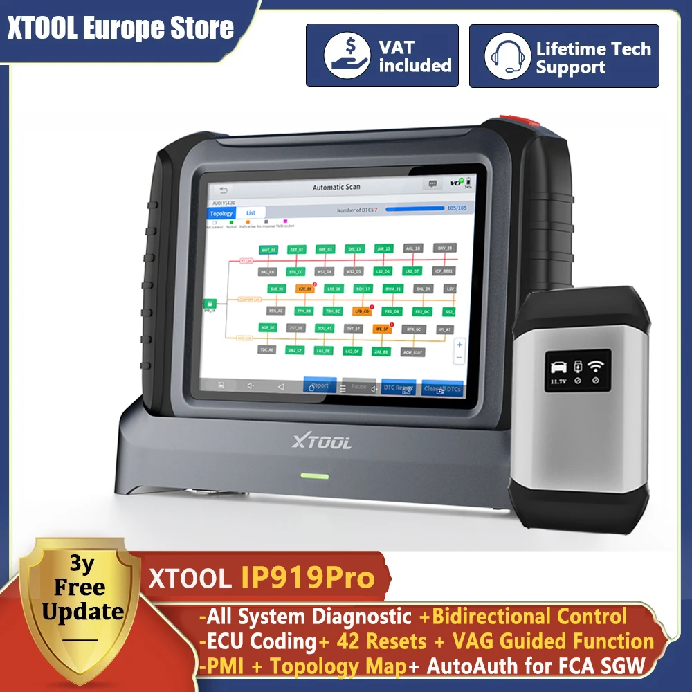 XTOOL-IP919-PRO-Car-Diagnosis-Tools-OBD2-Bidirectional-Scan-ECU-Coding ...