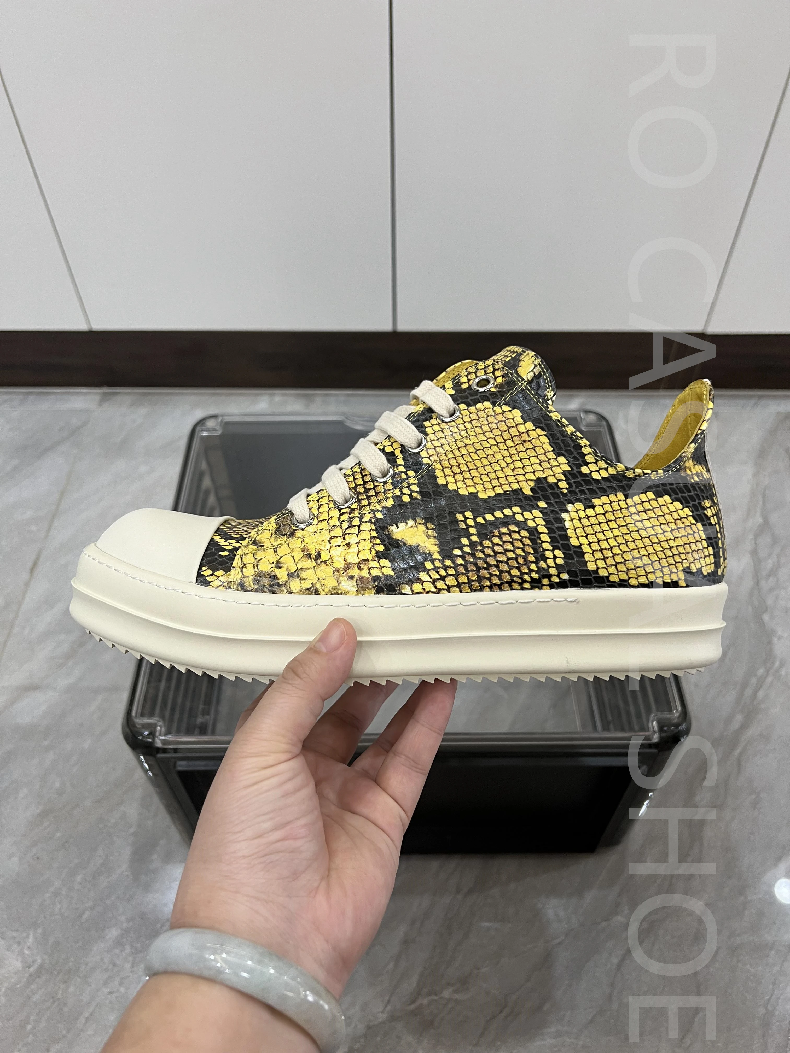 New-Design-Brand-Men-Shoe-Leather-Low-Top-Women-Sneaker-Quality-ricks ...