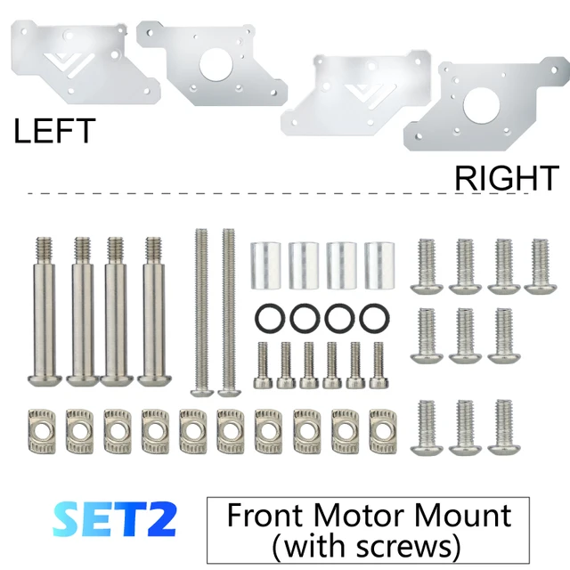 Mellow CNC VzBoT 330 AWD Aluminum Front & Rear Motor Mount For Ultra ...