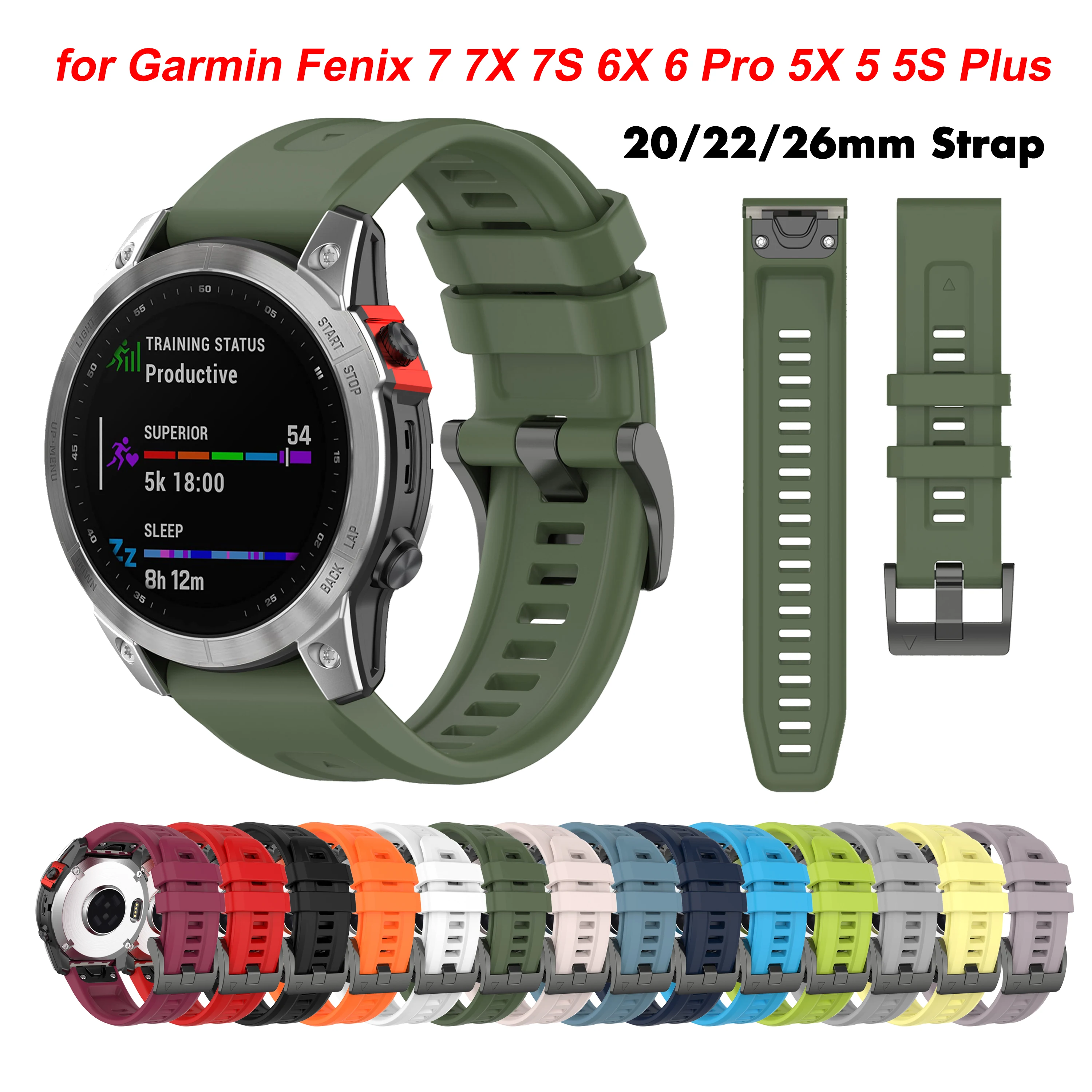 Pulsera-para-Garmin-Fenix-7X-7-7S-QuickFit-20-22-26mm-correa-para-Fenix ...
