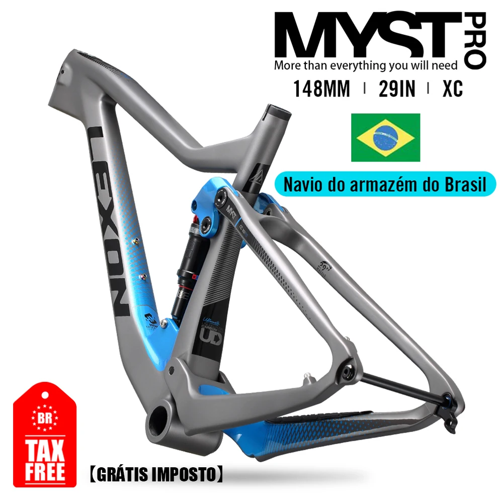 Lexon-Full Carbon MTB Frame, Mountain Bike Boost, Rockshox Bicicleta ...