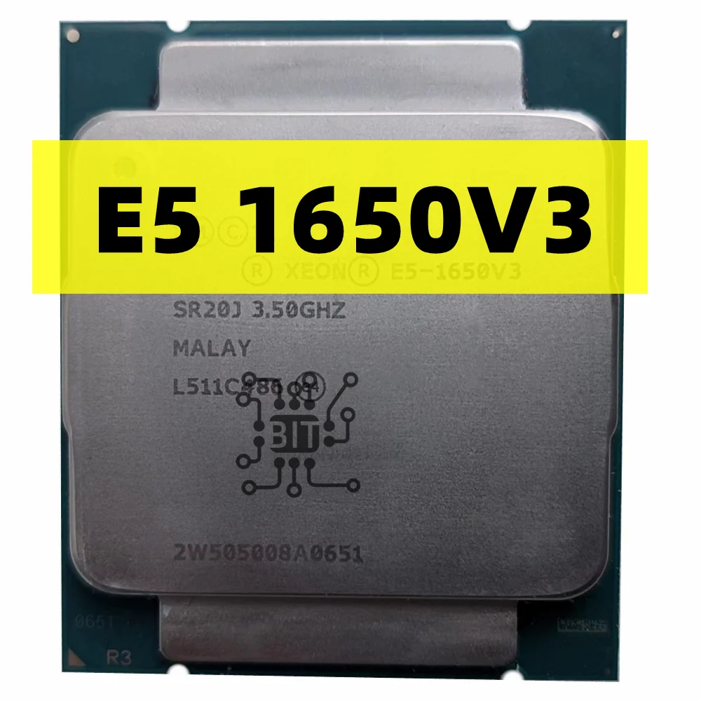 Used Xeon E5 1650 V3 3.5GHz 6-Core 15Mb Cache LGA2011-3 CPU E5 1650-V3 Processor E5 1650V3 Free ...