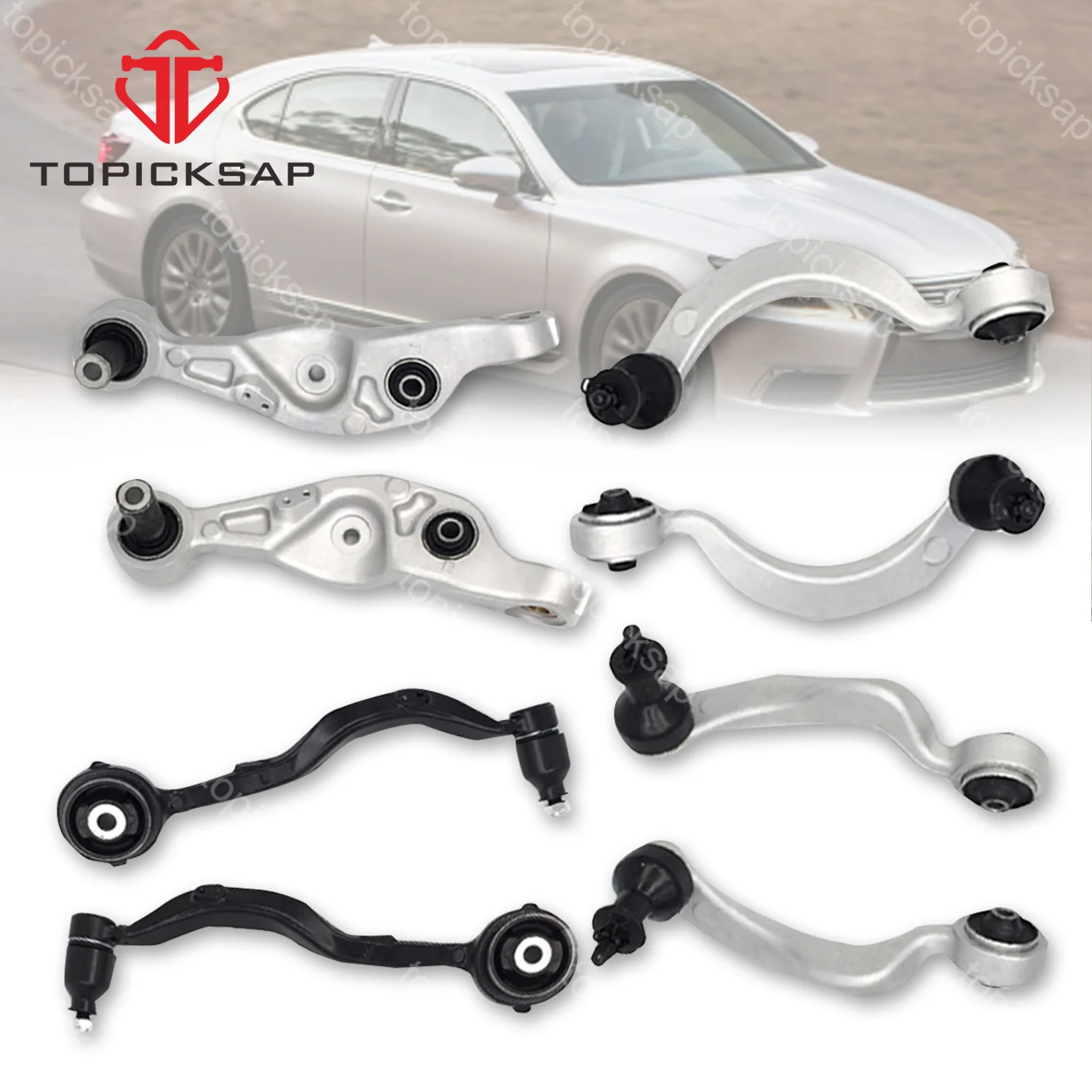 Topicksap Front Upper Lower Suspension Control Arm Kits For Lexus Ls460 ...