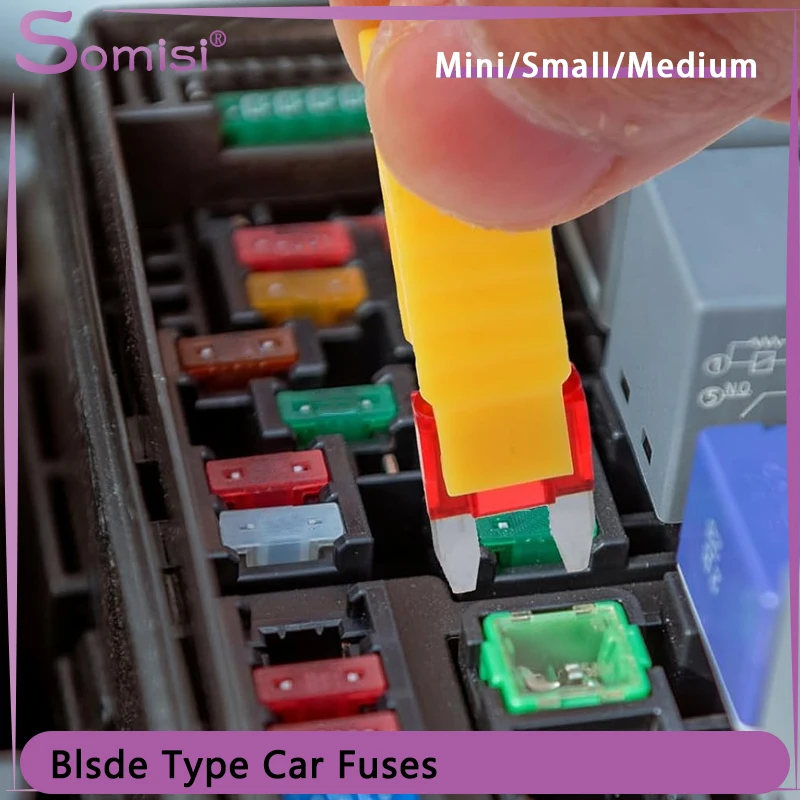 Car Fuses Automotive Blade Type 1~50A Mini Small Medium 12v DC ...