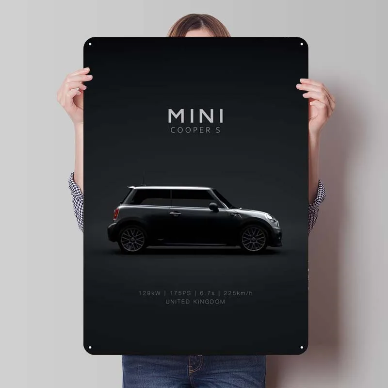 MINI-Cooper-S-JCW-R56-cartel-de-hojalata-para-coche-cartel-de-Metal ...