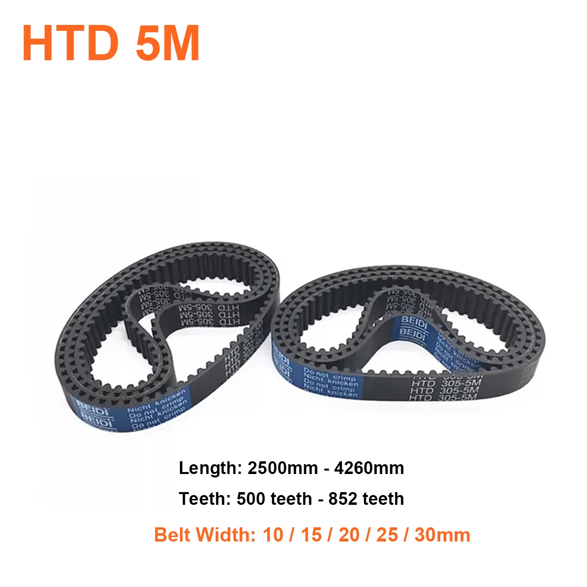 1pcs-Width-10-15-20-25-30mm-HTD-5M-Rubber-Timing-Belt-Perimeter-2500mm ...