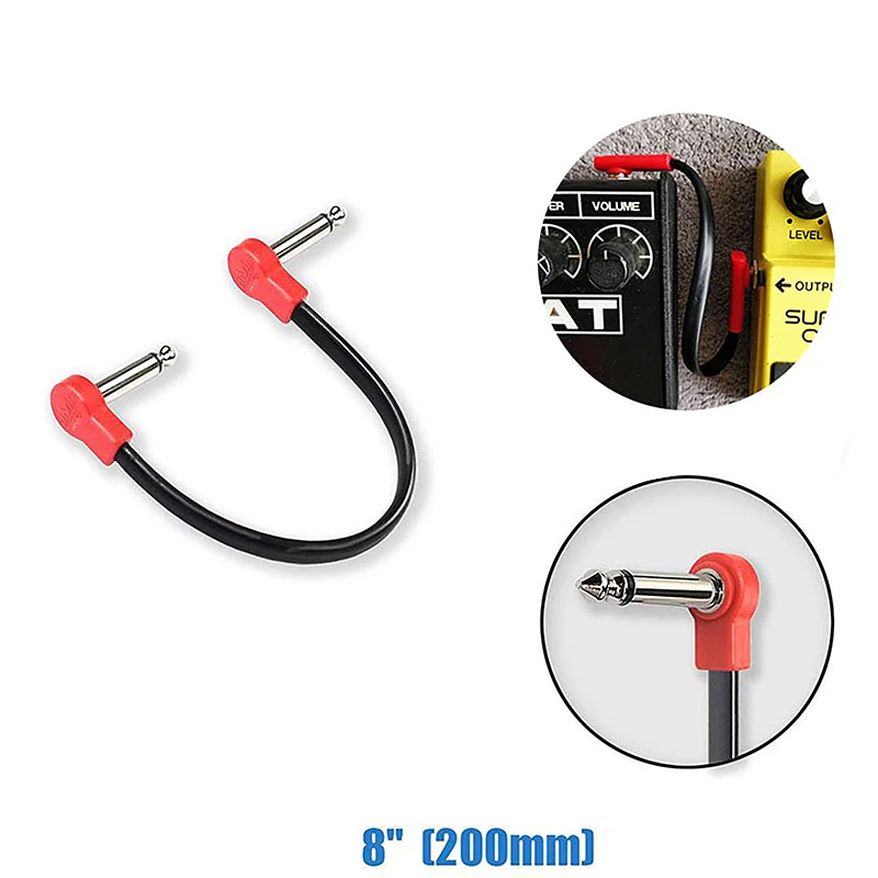 Guitar-Pedal-Cables-Right-Angle-Plug-10cm-15cm-20cm-Guitar-Patch-Cable ...
