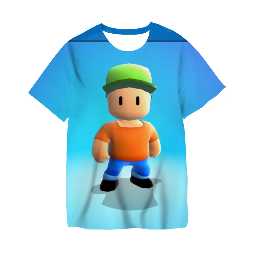 Kids-Cartoon-T-shirt-Hot-Games-Stumble-Guys-Cosplay-Clothes-Baby-Boys ...