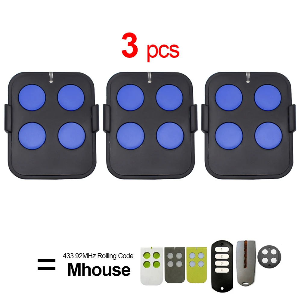 3pcs-For-Mhouse-GTX4-GTX4C-TX4-Garage-Remote-Control-RF-Rolling-Code ...