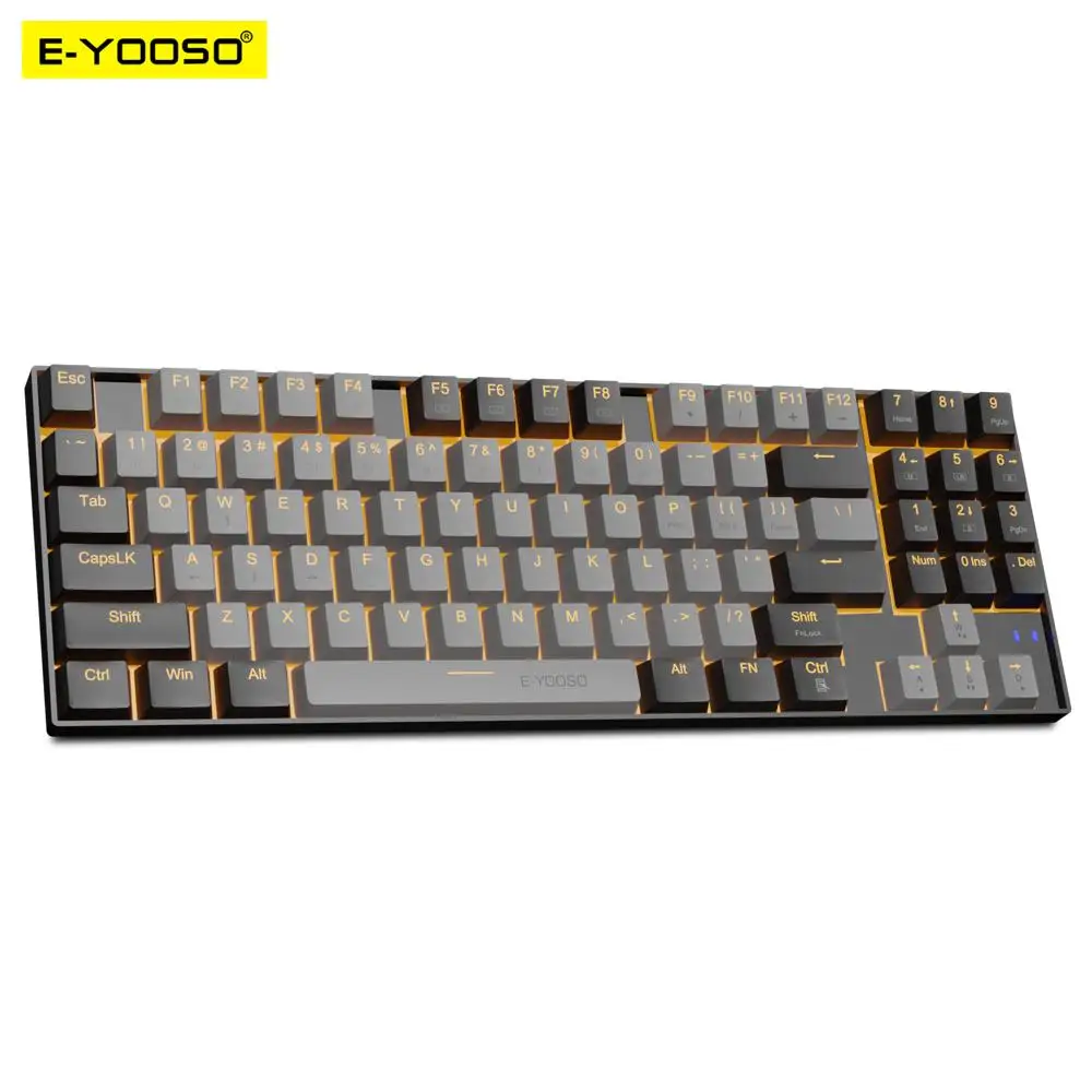 E-YOOSO-Z13-USB-Mechanical-Gaming-Keyboard-Blue-Red-Switch-89-Keys ...