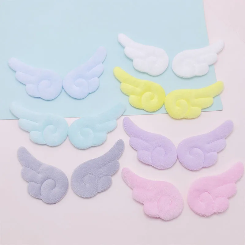 30pcs-lot-4-7-6cm-Plush-angel-wings-Patches-Appliques-for-Craft-Clothes ...