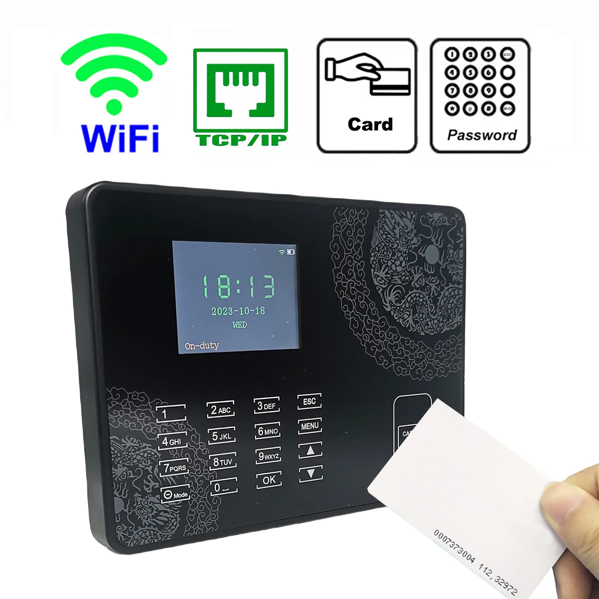 WiFi-Proximity-RFID-125khz-IC-13-56mhz-Card-Time-and-Attendance-Machine ...