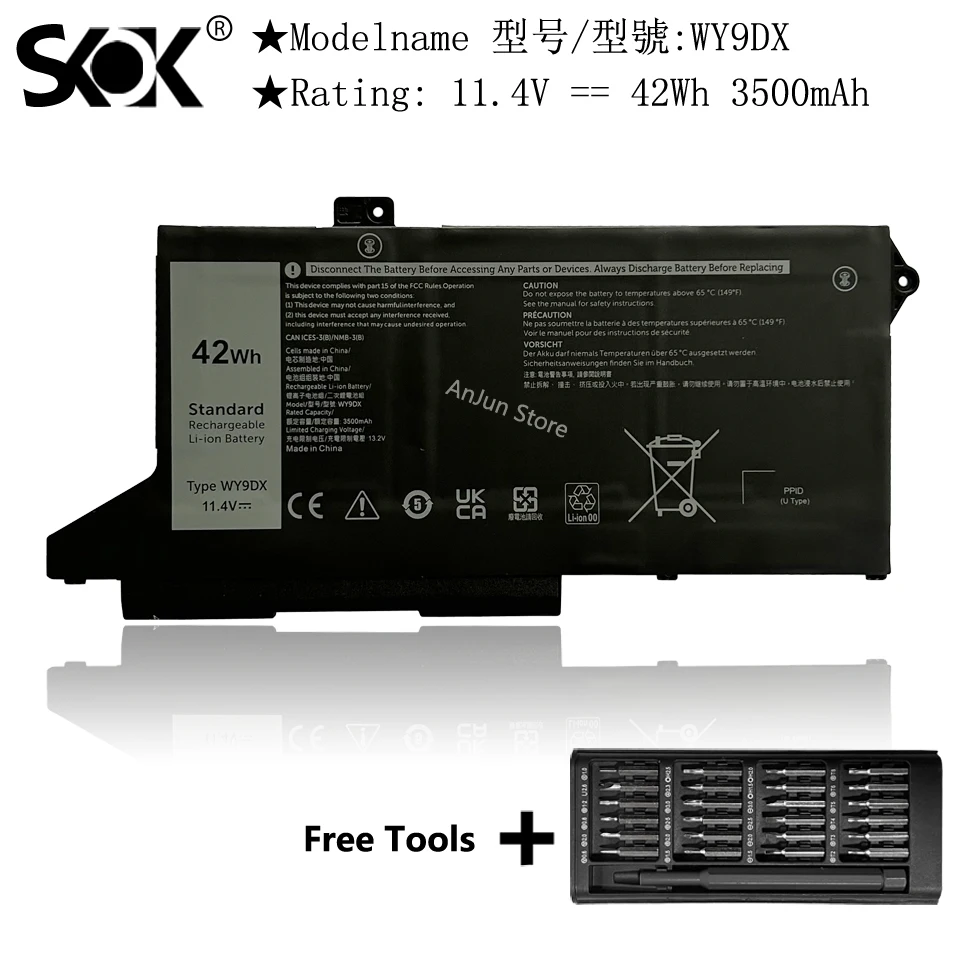 WY9DX-42Wh-Laptop-Battery-Compatible-with-Dell-Latitude-5420-5520 ...
