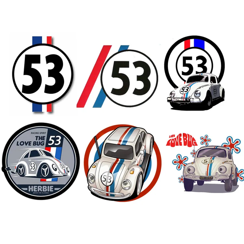Sticker-Number-53-Herbie-The-Love-Bug-Car-Stickers-Beetle-Lovers ...