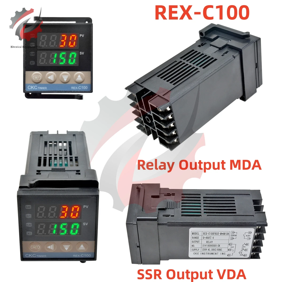 Ac 100 240v REX C100 digital pid inteligente controlador de temperatura universal/k tipo rex ...