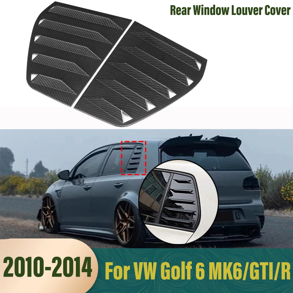 A-Pair-Rear-Window-Louvers-Shutters-For-Volkswagen-Golf-6-MK6-2010-2011 ...