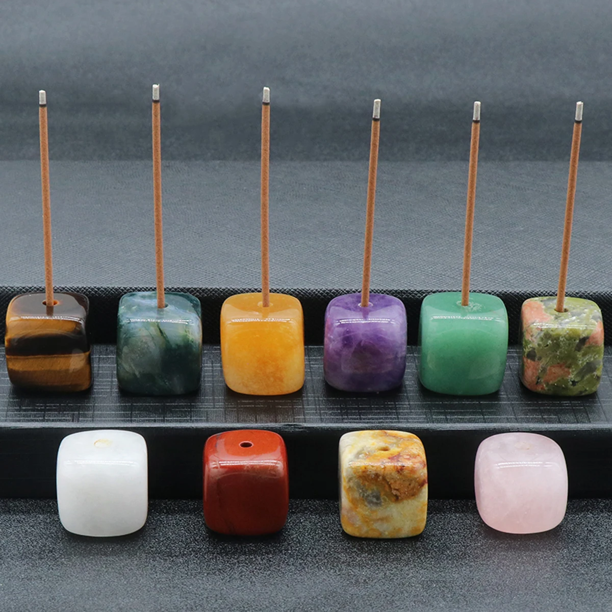 1pcs-Natural-Crystal-Incense-Sticks-Holder-Coil-Censer-Burner-Rock ...