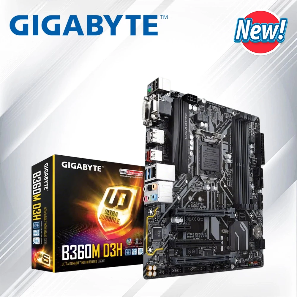 NEW Gigabyte B360M D3H original LGA 1151 DDR4 B360 desktop E-sports ...