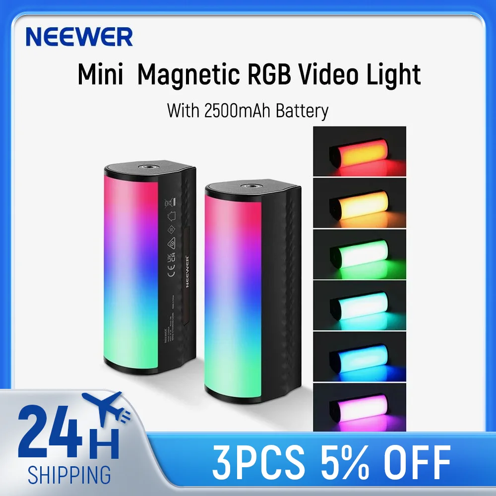 NEEWER-Magnetic-Handheld-Light-Wand-360-Full-RGB-Mini-LED-Video-Light ...