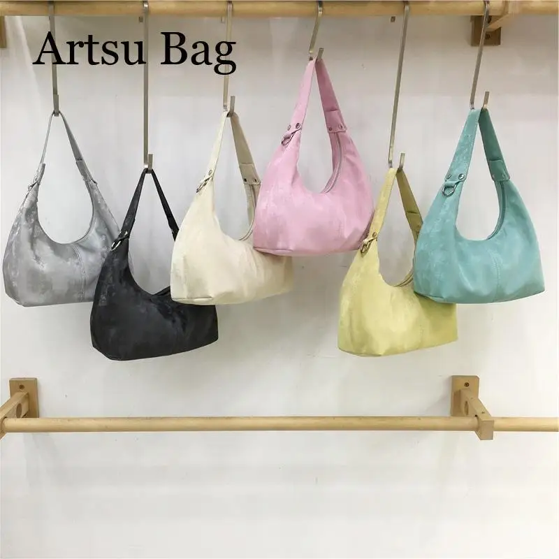 Dumpling-Silk-Soft-Velvet-Female-Bag-Niche-Hand-Held-Shoulder-Crossbody ...