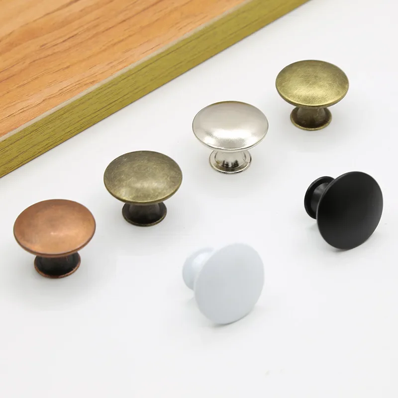 European-Style-Black-Vintage-Round-Cabinet-Door-Handle-Simple-Retro ...