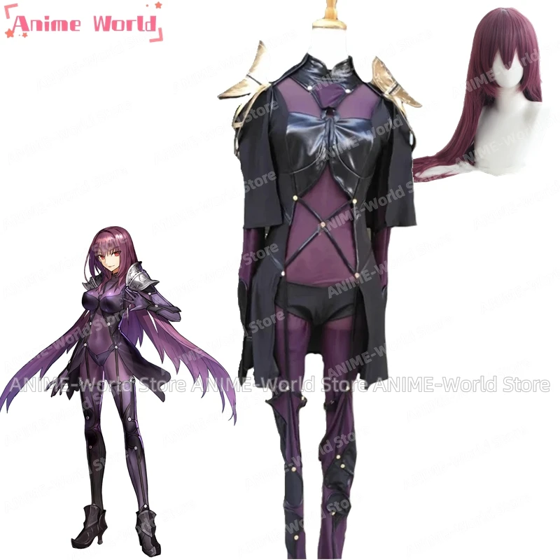 《Custom Size》Game Fate Grand Order Scathach Cosplay Costume Battle ...