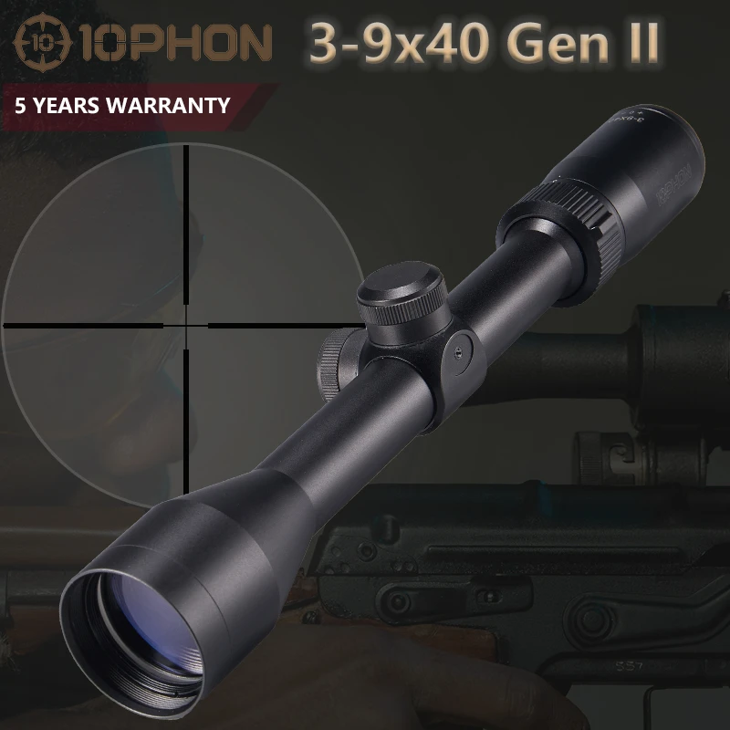 10phon 3-9x40 Scope Dot Sight Rifles Copes Optic Sight Tactical ...
