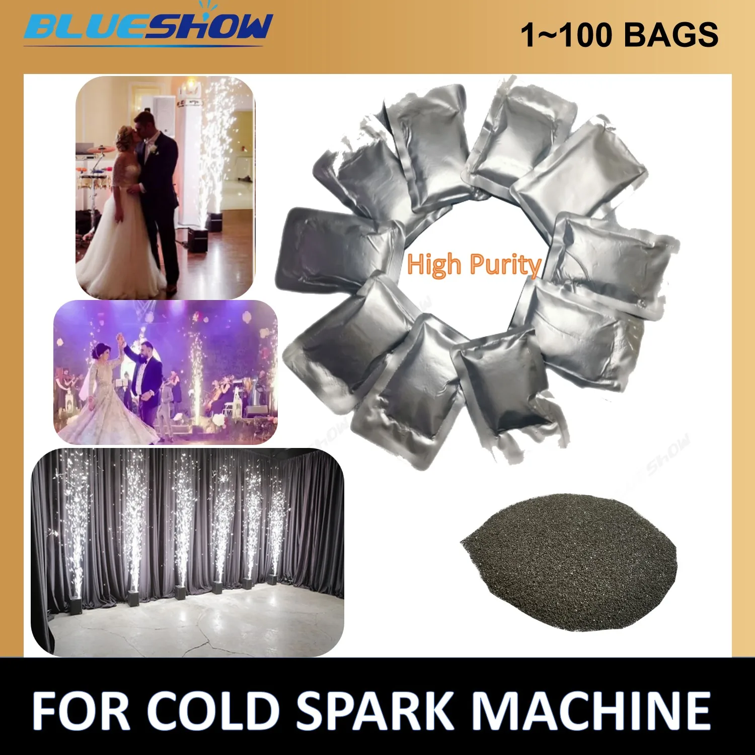 10~200 Bag Ti Powder Cold Sparkular Machine Powder Stage Cold Spark ...
