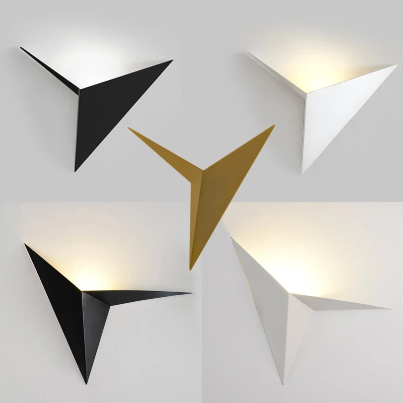 Modern minimalist triangle shape LED Wall Lamps Nordic style Indoor ...
