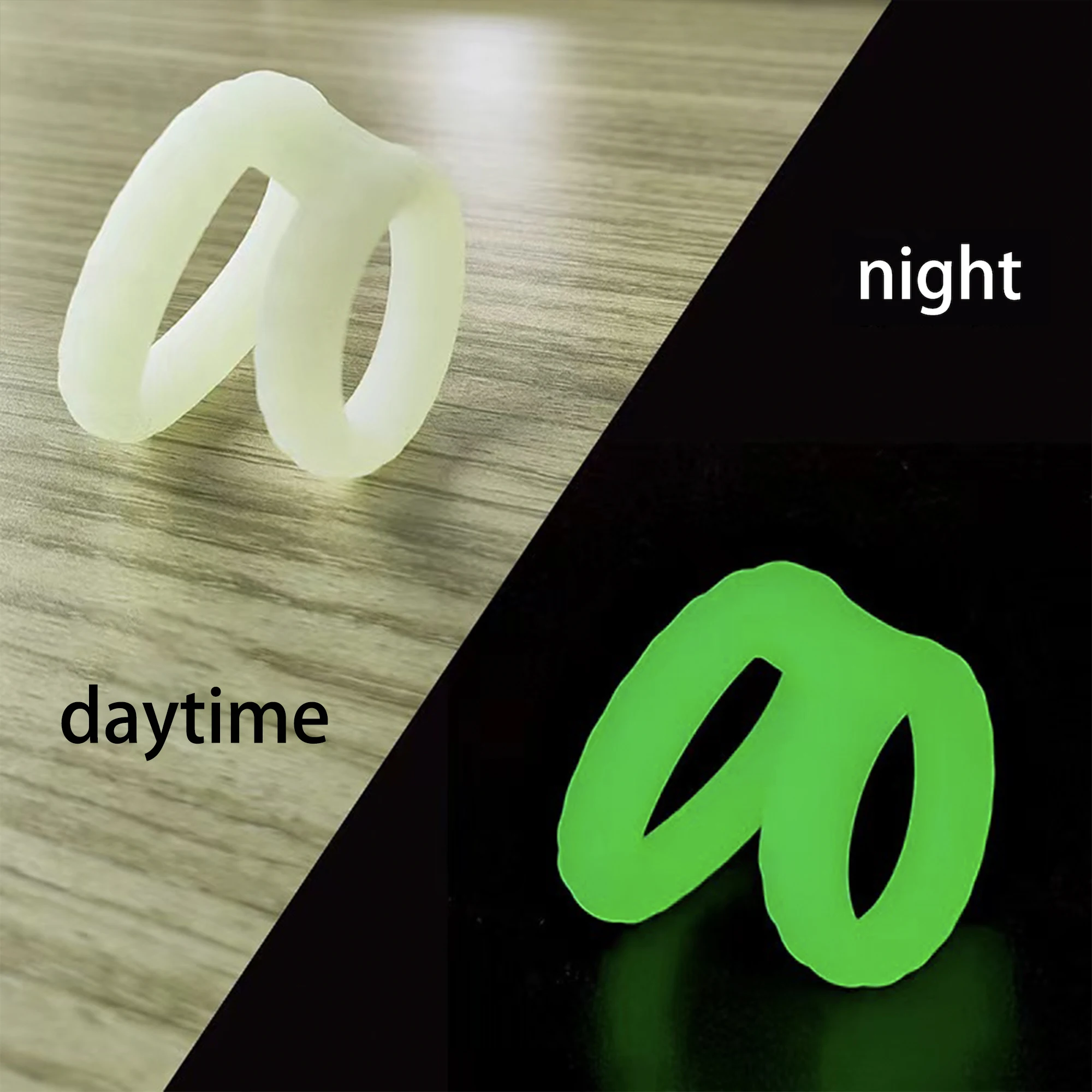 Luminous-Cock-Ring-Silicone-Cockring-Adult-Product-Scrotum-Bind-Delay ...