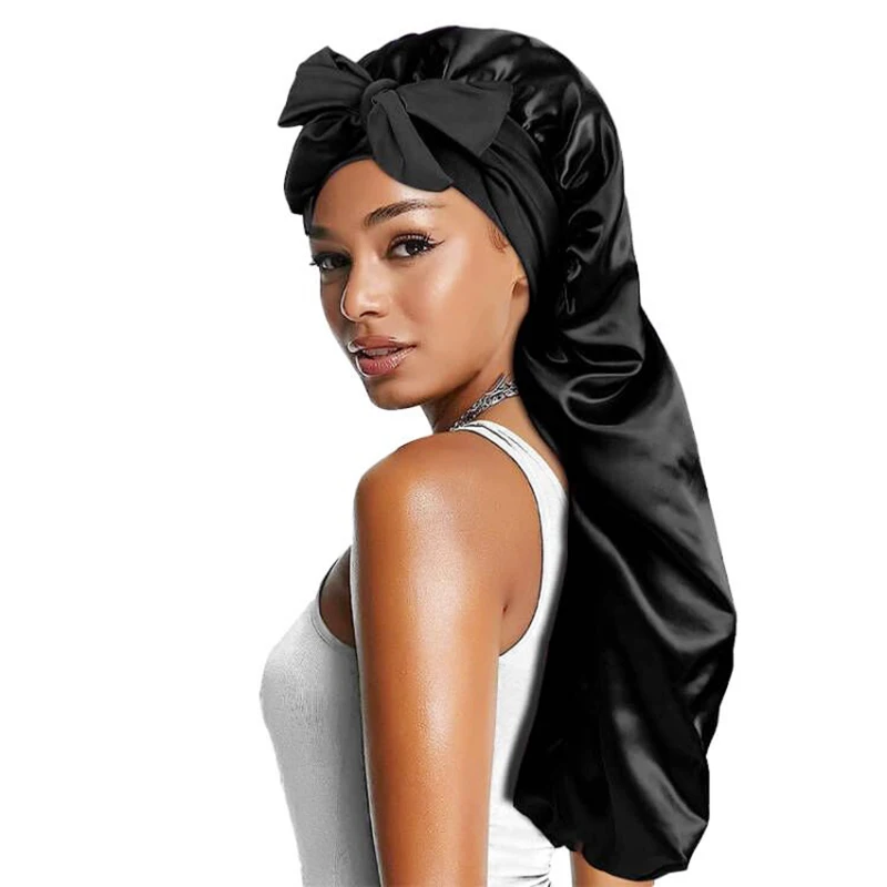Bonnet-en-Satin-artificiel-astique-Respirant-pour-Femme-Turban-de ...