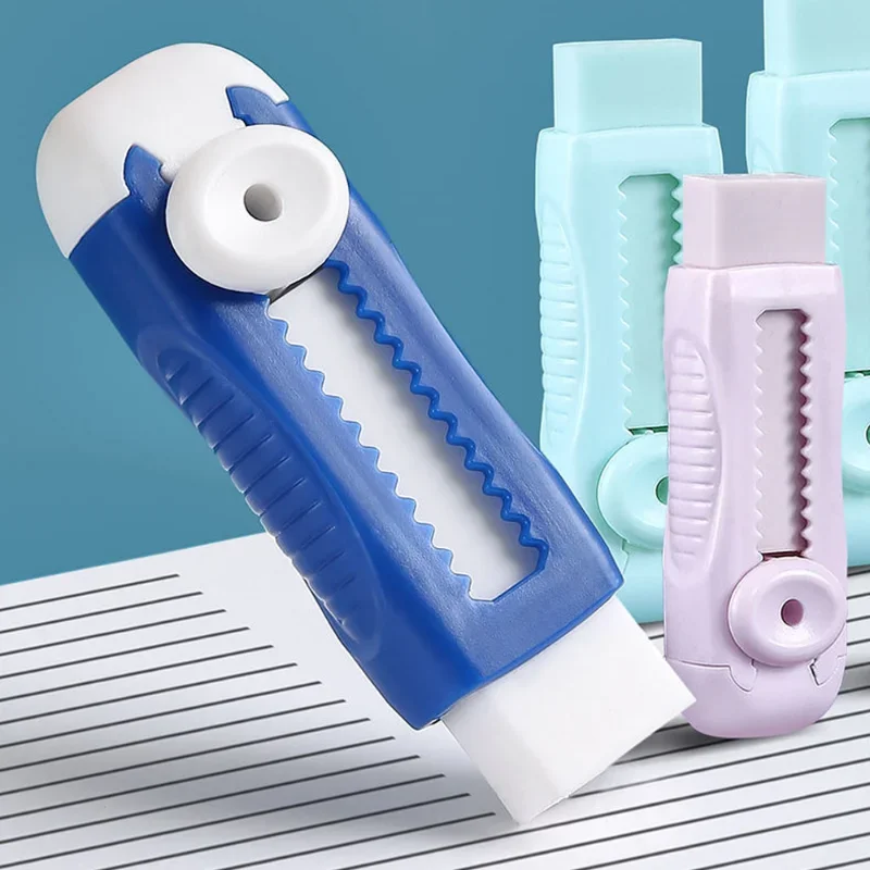 Colored-Push-Pull-Erasers-Sliding-Retractable-Rubber-Pencil-Eraser-for ...