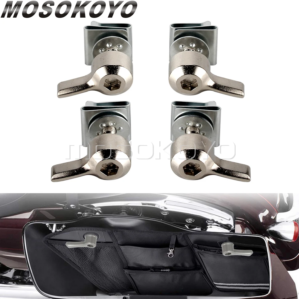 Motorcycle-Saddlebag-Lever-Lock-Bolts-Nuts-Kit-4-pack-for-Harley ...