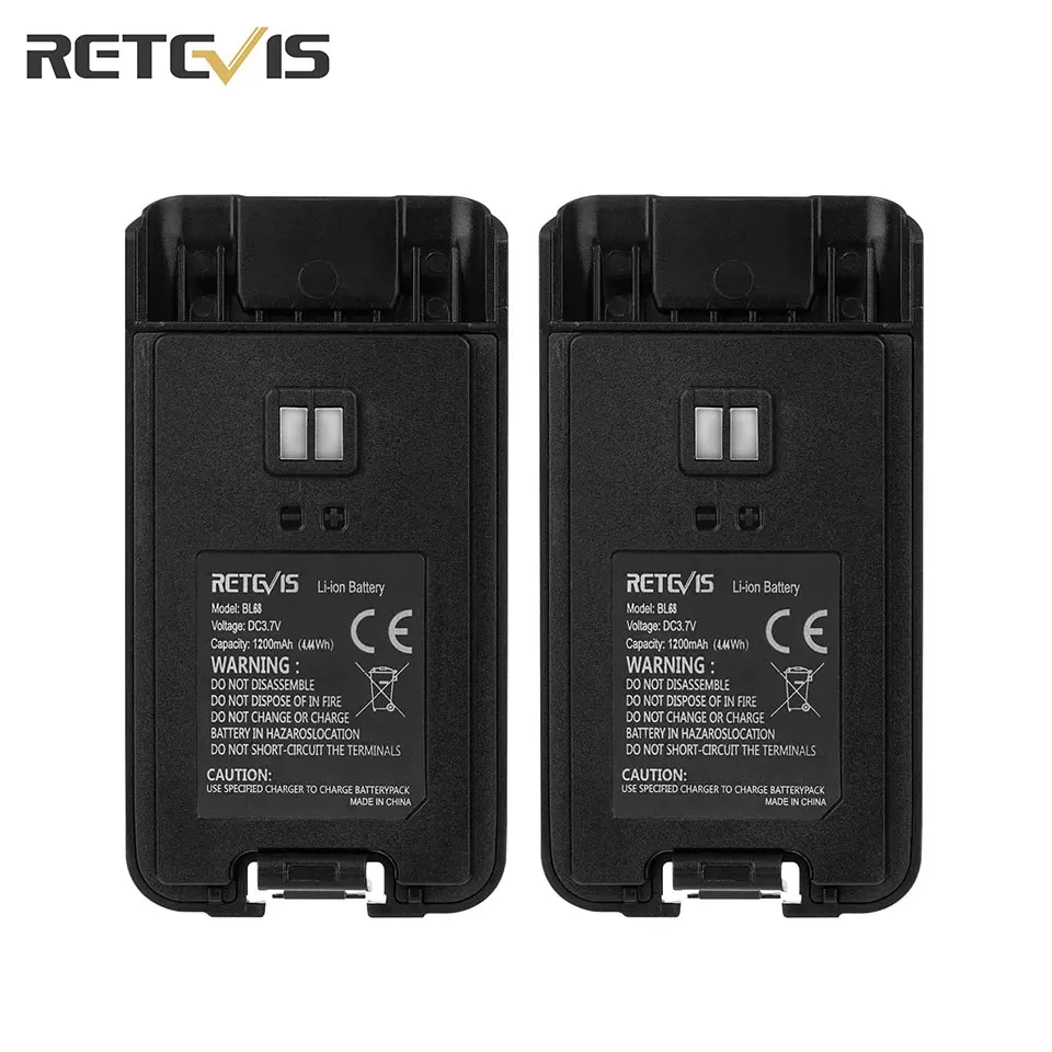 New Original 1200mAh Li-Ion RechargeableBattery for Retevis RT68 RT668 ...
